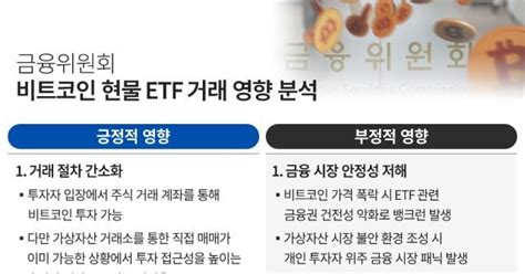 실물경제 위협한다” 금융위가 비트코인 Etf 승인 주저하는 까닭