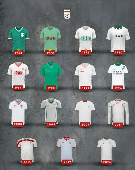 پیراهن تیم ملی فوتبال ایران در ادوار جام ملت‌های آسیا عکس خبرگزاری