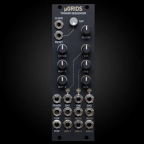 Microgrids 8HP Version Of Mutable Instruments Grids Ugrids Eurorack Modular Black Gold