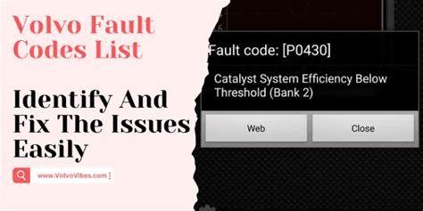 Volvo Fault Codes List Identify And Fix The Issues Easily