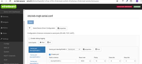 Mqtt Rpc Request Timed Out Mqtttimeouterror на странице конфига Wb Mqtt