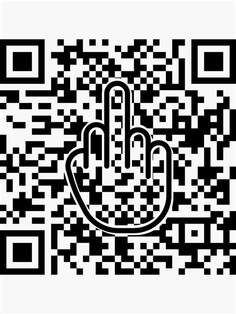 Fuck QR Code Sticker For Sale By Catoo Redbubble