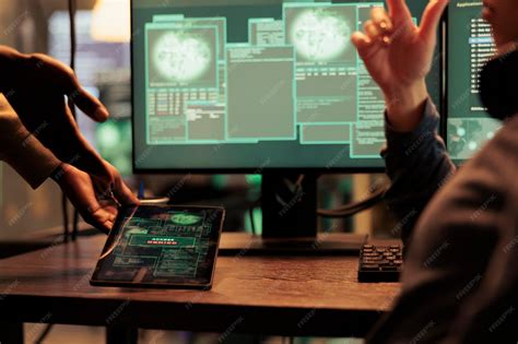 Premium Photo Hackers Failed Database Hacking Unsuccessful Password Cracking Access Denied