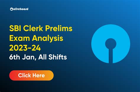 Sbi Clerk Prelims Exam Analysis 2024 6th January All Shifts