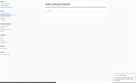 Standardize Error Messages In Kibana Under Stack Management For Access Deny Issue