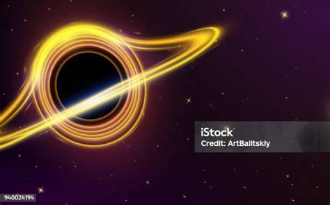 공간에 검은 구멍 태양계에서의 행성 어둠 속에서 별입니다 카드에 대 한 천문 갤럭시입니다 배경 또는 웹에 대 한 네온 포스터입니다 초신성 빛 0명에 대한 스톡 벡터 아트 및