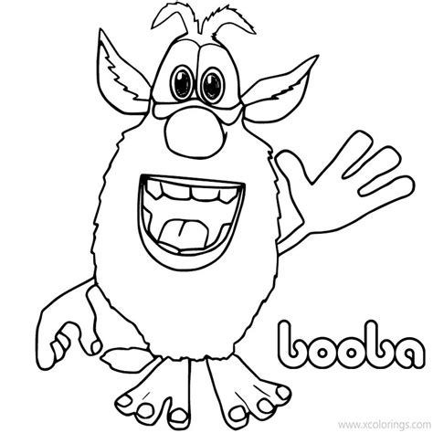 Booba Coloring Pages With Telephone