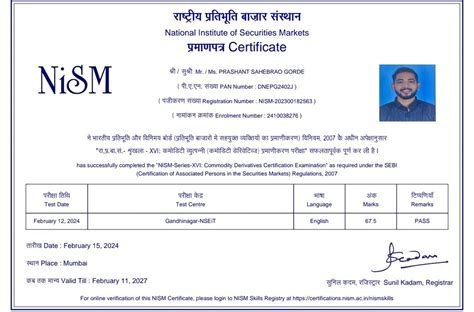 Nism Commodityderivatives Certification Financialmarkets Sebi Learningandgrowing