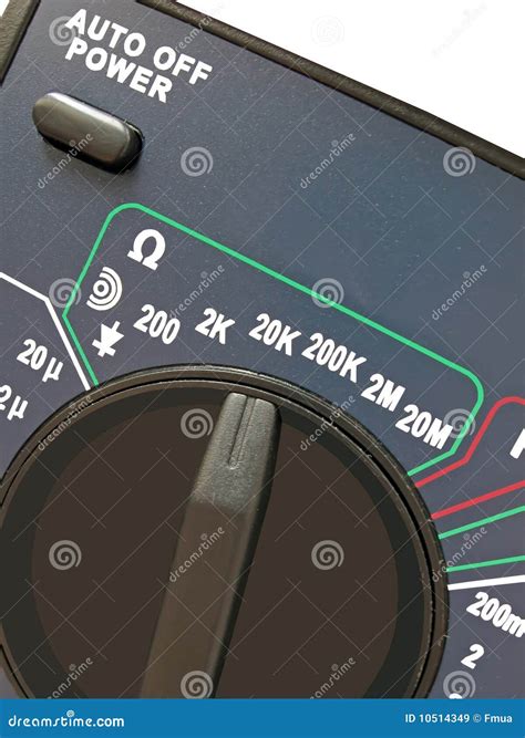 Digital Multimeter Switch Different Measurement Stock Image Image