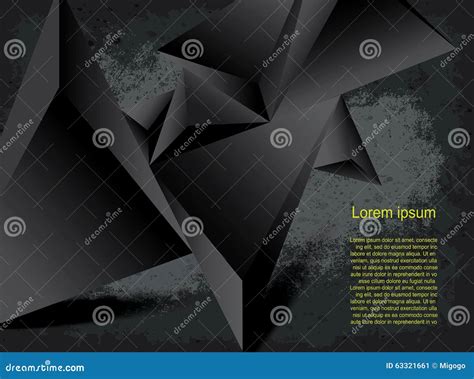 Abstract Black Background Stock Vector Illustration Of Gold 63321661