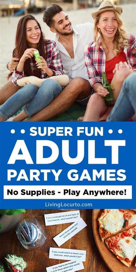 Fun Adult Games To Play At A Party Fun Games For Adults Dinner Party