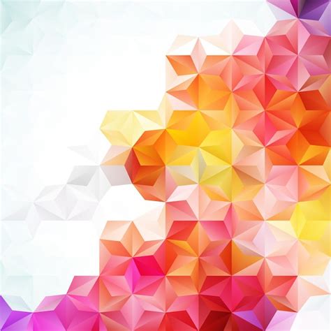Premium Vector Geometric Background Triangle