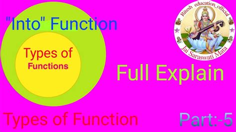 Into Function⭐ Class 12 ⭐ Types Of Function⭐part 5 ⭐full Explain