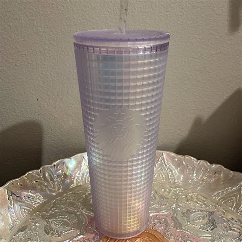 Purple Iridescent Holographic Starbucks Cup Depop