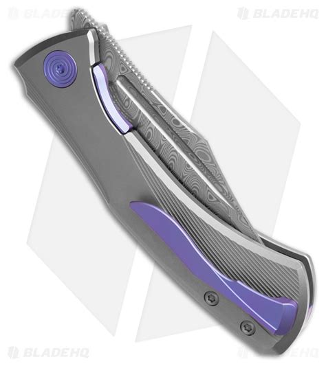 Null Knives Ghoul Pocket Knife Bb Ti Hakkapella Damasteel