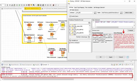 db reader failed to execute sap dbtech jdbc cannot allocate enough