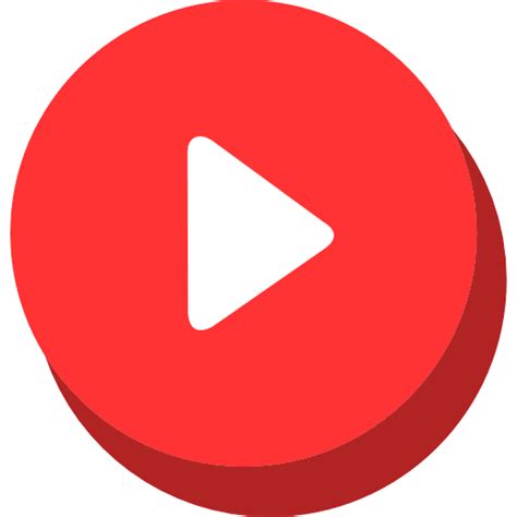 play button red icon svg vector and png free download uxwing