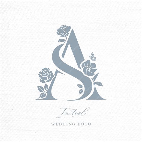Premium Vector As Initial Wedding Logo Monogram1