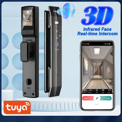 Xsdts 3d Face Smart Door Lock Tuya Wifi Security Camera Monitor Intelligent Fingerprint Password