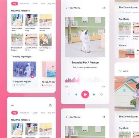Music Player Mobile App Ui Template Fig
