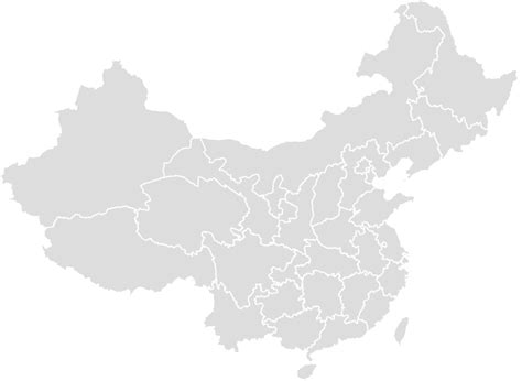 Blank Outline Map Of China