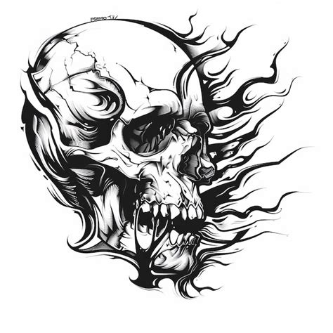 6 000 Skull Screaming Tattoo Pictures