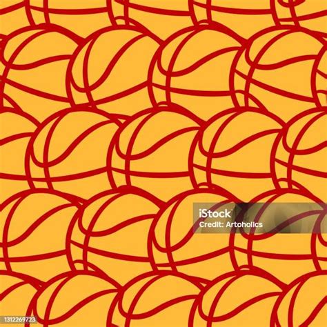 농구 공 원활한 패턴 디자인 벡터 일러스트 경기 스포츠에 대한 스톡 벡터 아트 및 기타 이미지 경기 스포츠 공 스포츠 장비