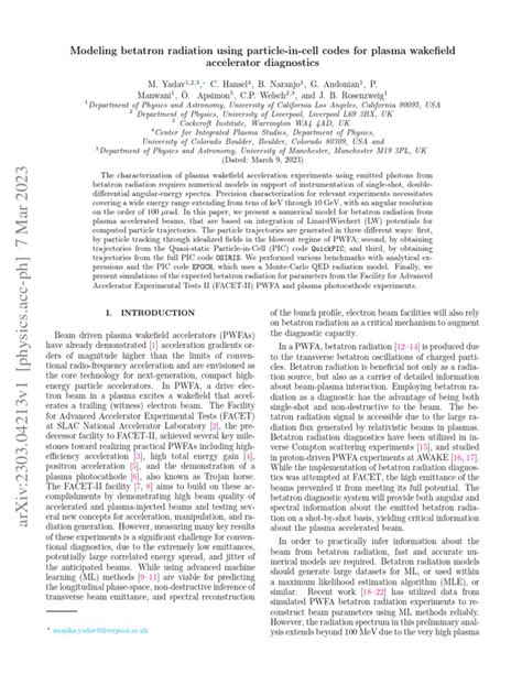 Modeling Betatron Radiation Using Particle In Cell Codes For Plasma Wakefield Accelerator