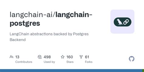 Issues · Langchain Ailangchain Postgres · Github