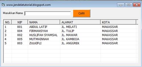 Mencari Data Dari Listview ~ Jendela Tutorial