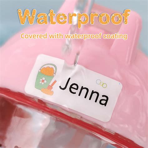 멀티 사이즈 개인 맞춤 이름표 스티커 이름 라벨이 있는 방수 스티커 사용자 맞춤형 어린이 학교 문구 사무실 다양한 예술