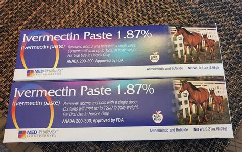 Ivermectin 2 Pack Paste 187 Pet Supplies