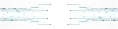 Abstract Digital Global Technology Background Blue Circuit Board Pattern Microchip Power Line