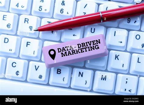 Handwriting Text Data Driven Marketing Conceptual Photo Process By