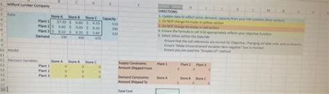 Solved Based On This Problem What Will My Updated Excel