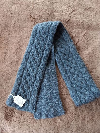 100 Alpaca Cable Knit Scarf