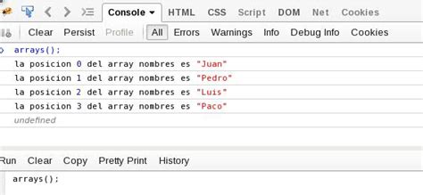 Apuntes de Tecnología JavaScript Uso de Arrays