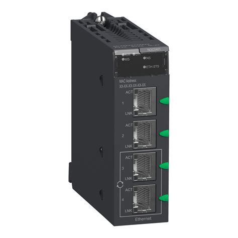 Schneider Electric Network Module Modicon M340 Ethernet Ip And Modbus Tcp 4 X Rj45