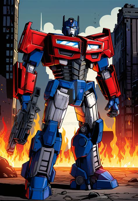Optimus Prime Comic Book Style By Mandevai On Deviantart