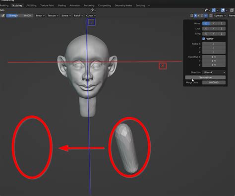 Need Help First Time Sculpting Symmetrize Tool Does Not Work As Is Need It Rblenderhelp