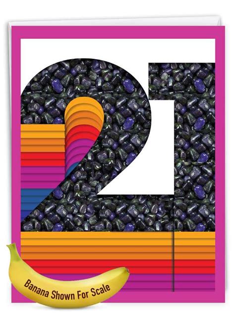 Bold Milestones 21st Birthday Hysterical Large Greeting Card