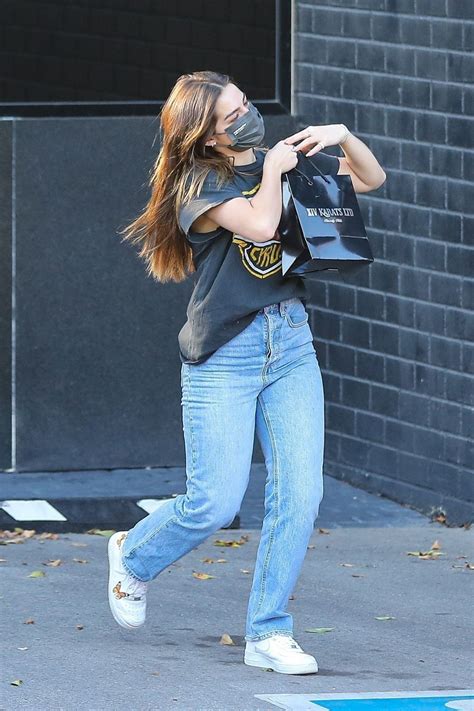 ADDISON RAE In Denim Leaves XIV Karats In Beverly Hills HawtCelebs