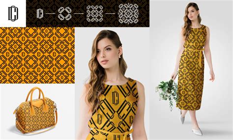 Design Luxury Seamless Textile Or Clothing Monogram Pattern By Multi