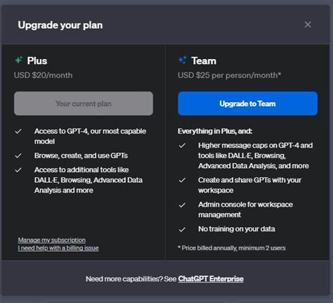 It Looks Like The Openai Chatgpt Plus Teams Plans Are Rolling Out 30seat For Monthly Billing