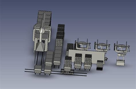 耐火砖黏土静压制砖机生产线 STEP 模型图纸下载 懒石网