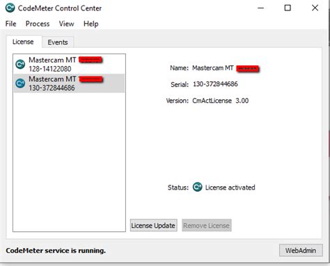 Codemeter Control Center Mill Turn Industrial Forum