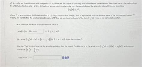 Solved Suppose Linear Interpolation Is Used To Approximate