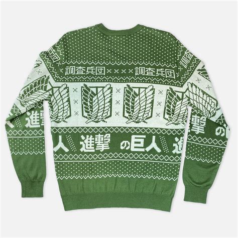 Attack On Titan Scout Regiment Holiday Sweater Crunchyroll Exclusive Crunchyroll Store