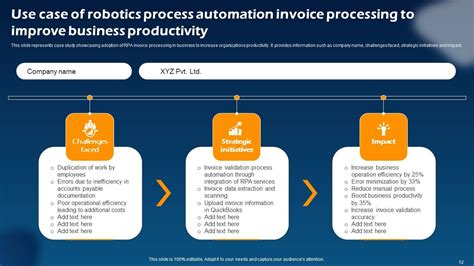 Robotics Process Automation Invoice Processing Ppt Powerpoint Presentation Complete Deck With Slides