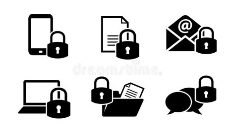Data Encryption Lock Vector Icon Stock Vector Illustration Of Encrypted Information 222346594